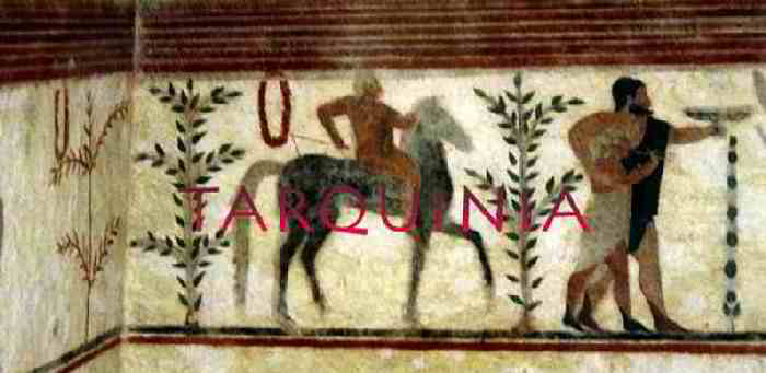 Tarquinia l'antica Tarchuna etrusca. Le Tombe dipinte delle necropoli ...